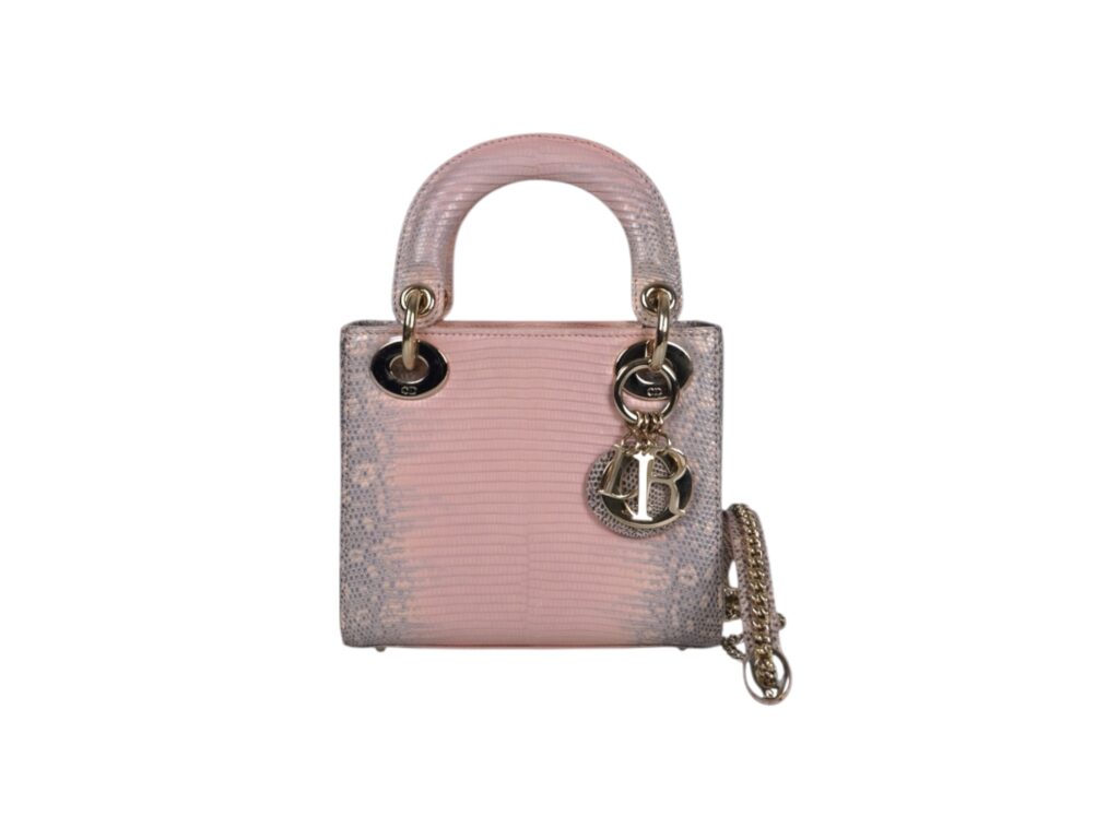 Lady Dior Mini Gradient Pink Exotic Finish | KCLUXURYBAGS